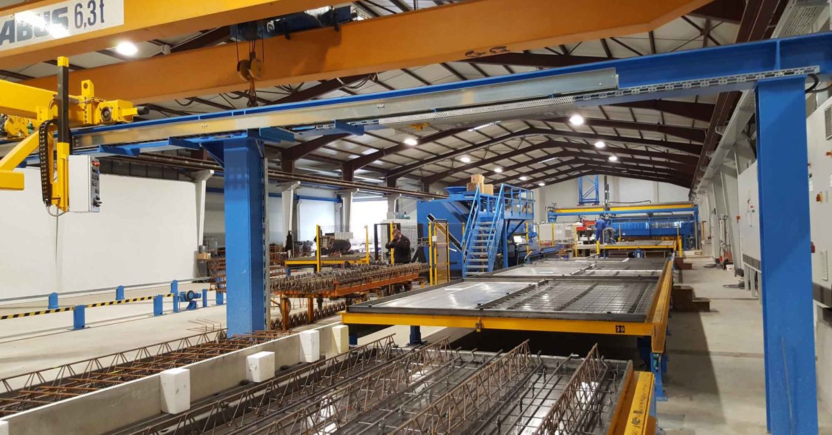 Modernizing the precast concrete production with a new pallet carousel ...